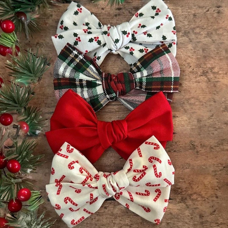Fabric Bow for Stocking - Etsy