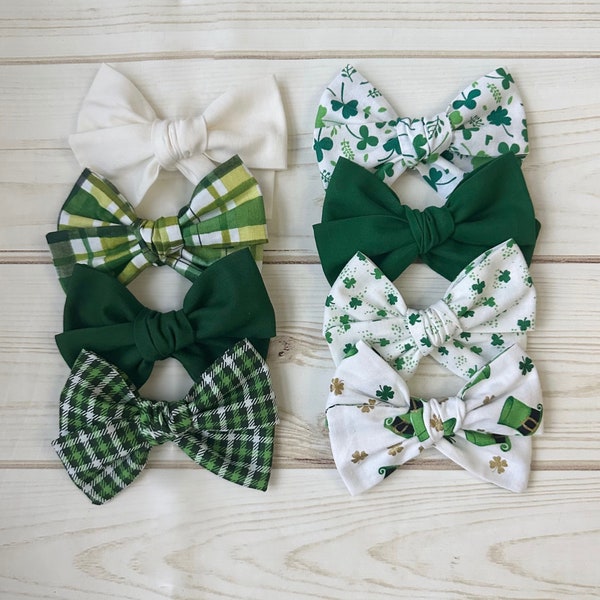 St Patricks Day Bow - Etsy