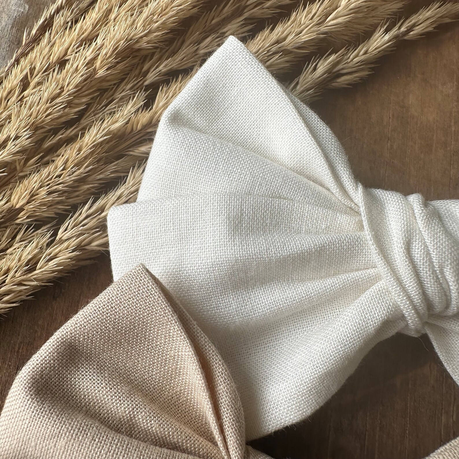 Fall Hair Bow, Plaid Hair Bows, Neutral Baby Bows, Boho Hair Bow ...