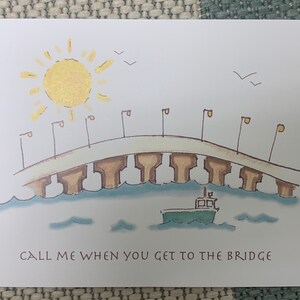 LBI Bridge Watercolor Print - Etsy