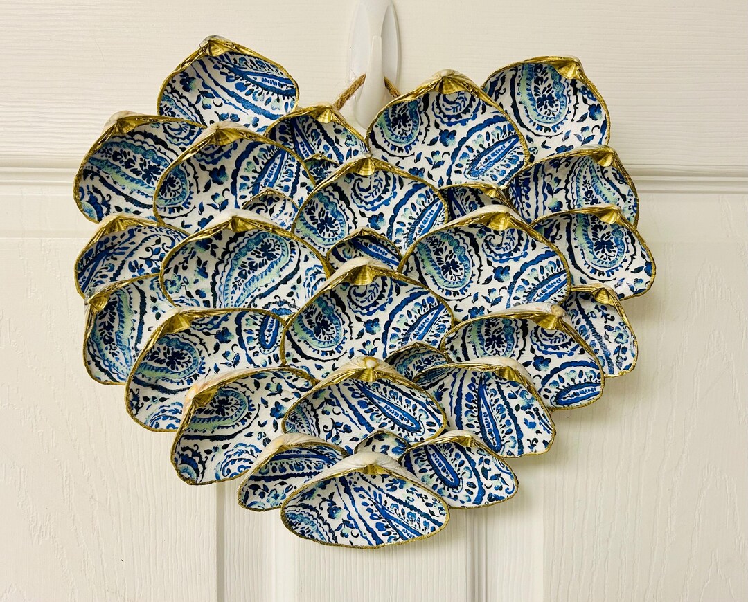 Clam Shell Heart Mosaic - Sealife - Etsy