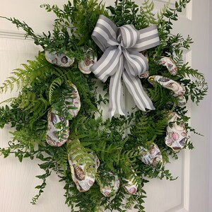 Oyster Shell Wreath Gray Shells - Etsy