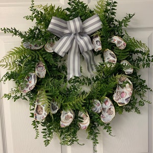 Oyster Shell Wreath Gray Shells - Etsy