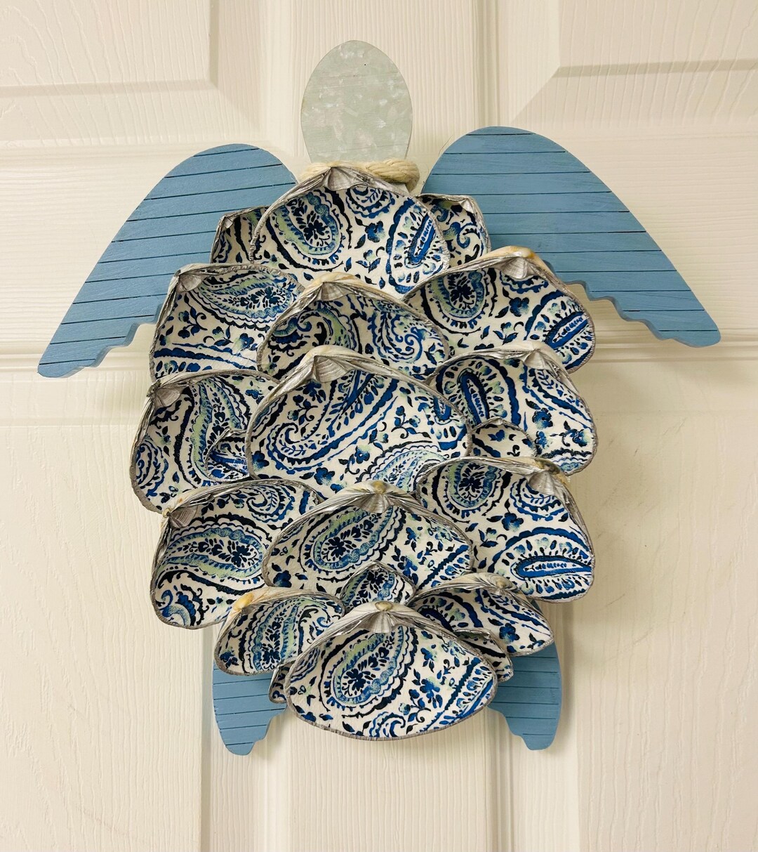 Clam Shell Turtle Mosaic~ Blue - Etsy