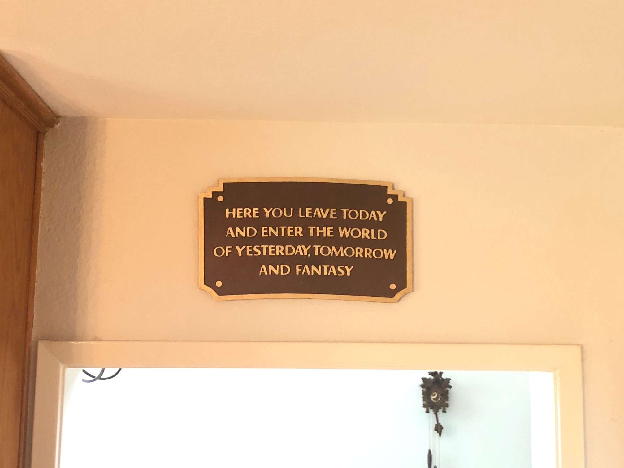 Disneyland Entrance Bridge Inspired Sign - Etsy