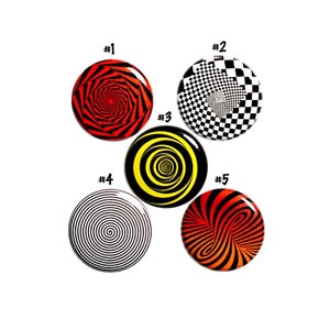 Psychedelic Gift Set Spiral Pin Button, Spirals Backpack Pin 5 Pack ...