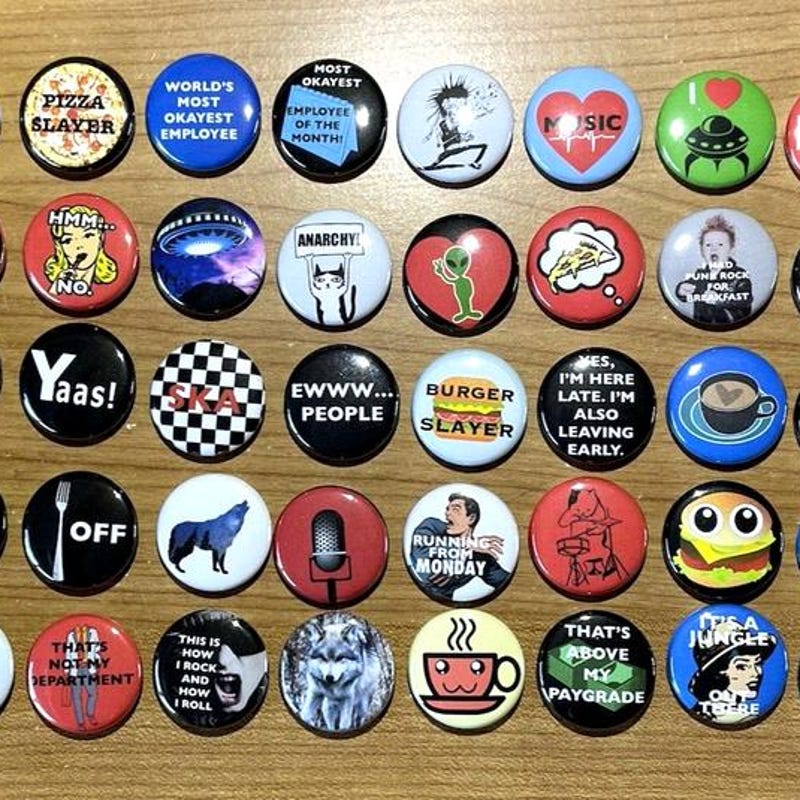 Funny Buttons - Etsy