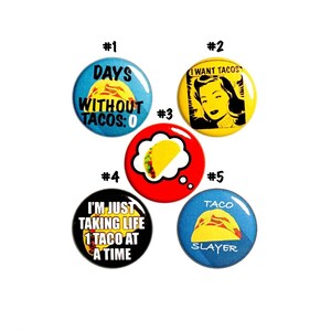 Sarcastic Taco Pin for Backpack or Fridge Magnet Set, Pin Button for ...