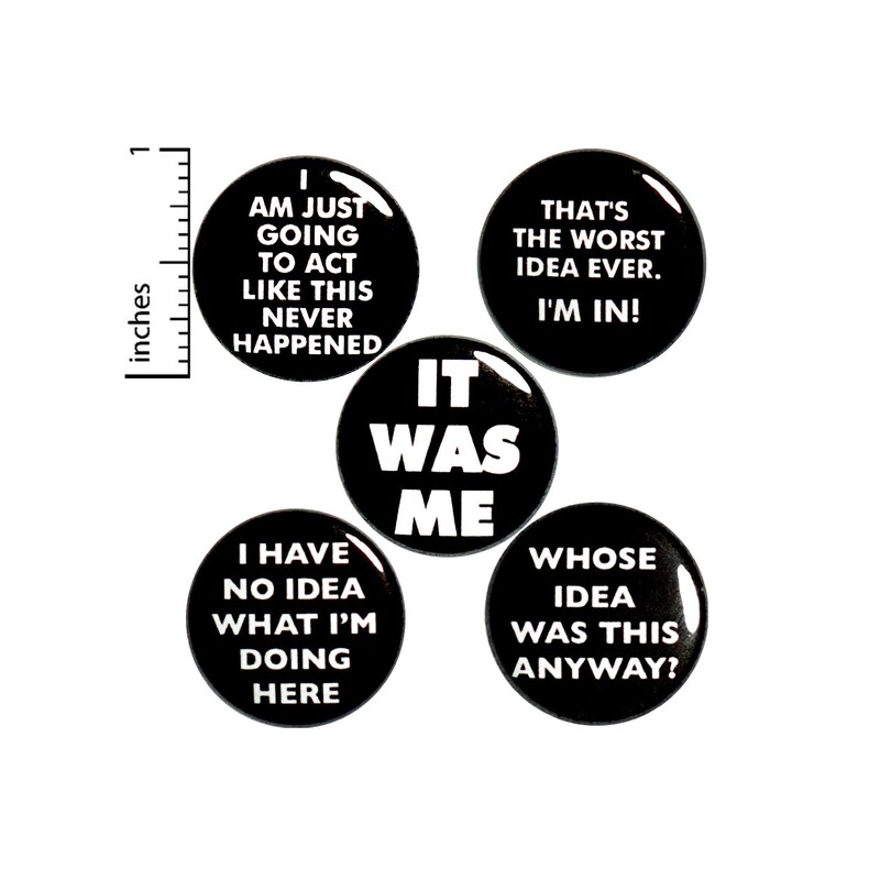 Funny Buttons - Etsy