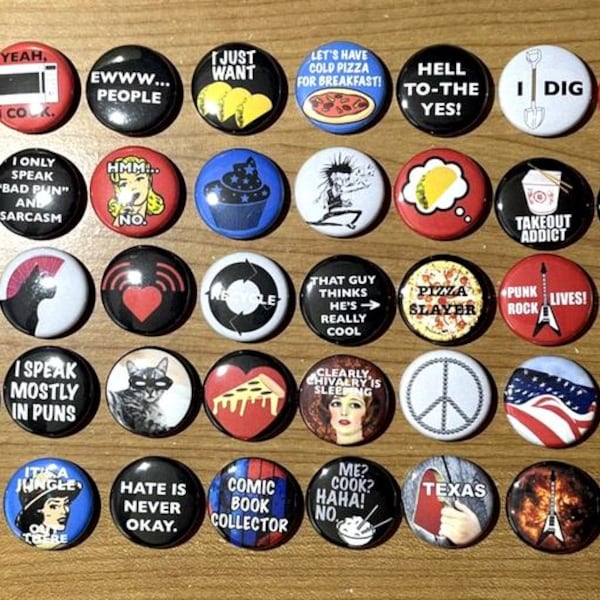 Funny Buttons - Etsy