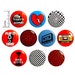 Cool 90's Style 10 Pack Buttons for Backpacks or Fridge Magnets ...
