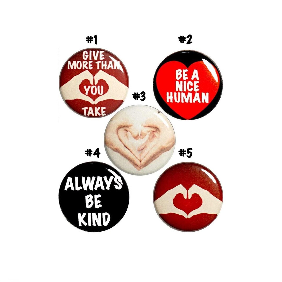 Kindness Pins, 5 Pack of Be Kind Backpack Pins, Be Kind Jacket Pins ...