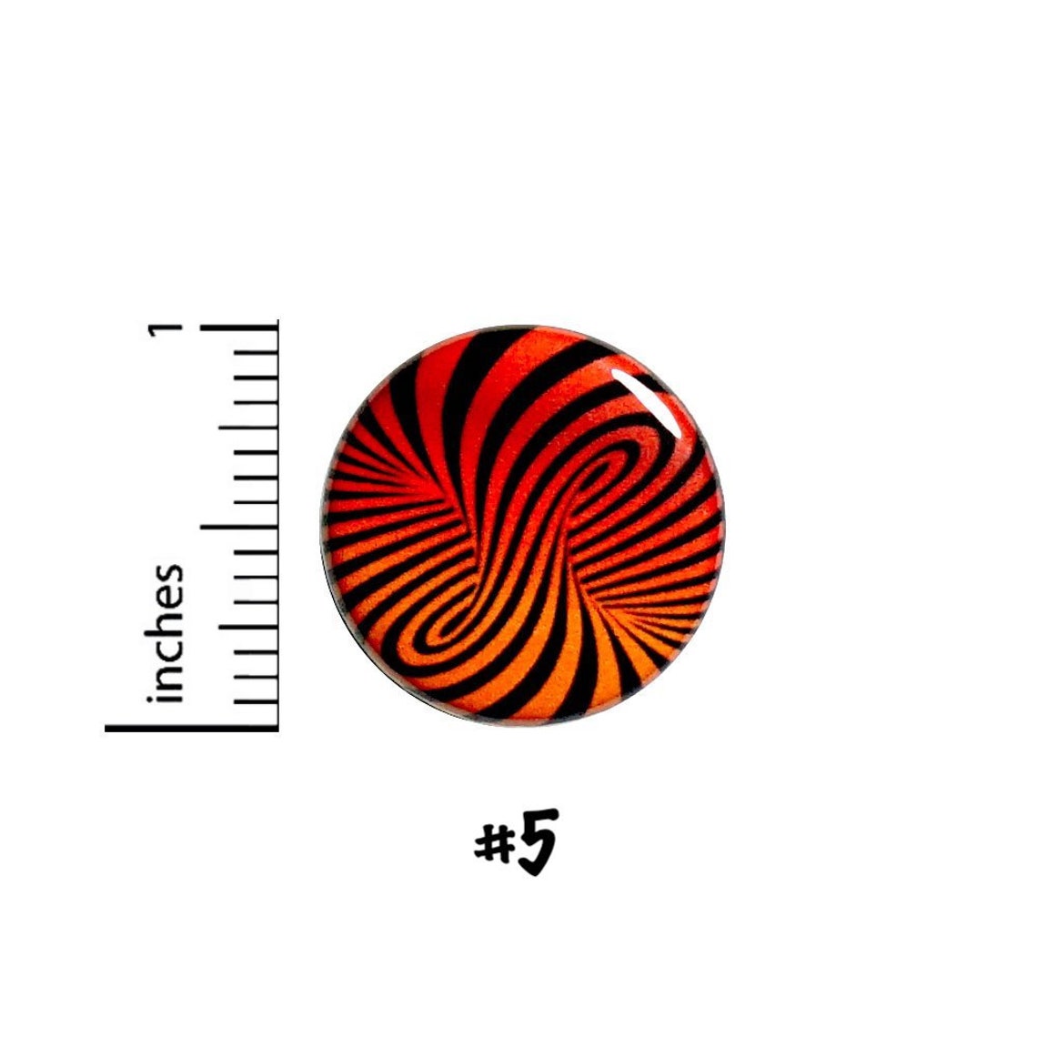 Psychedelic Gift Set Spiral Pin Button or Fridge Magnet | Etsy