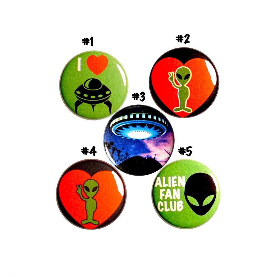 Alien Pin for Backpack, UFO Buttons, Alien Gift Set, Backpack Pin, I ...