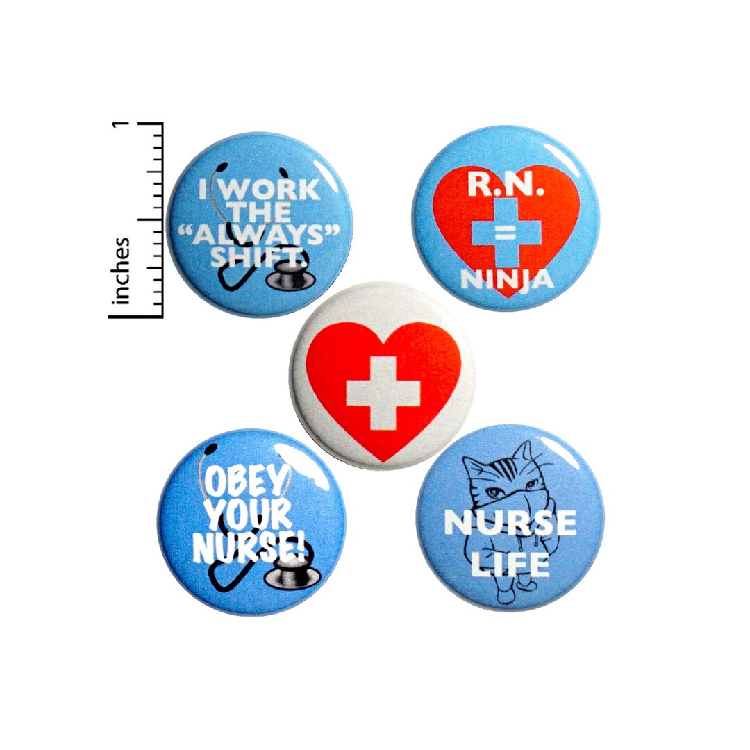 Sassy Nurse Gift Set Pin Buttons Set of Pins for Lanyards - Etsy