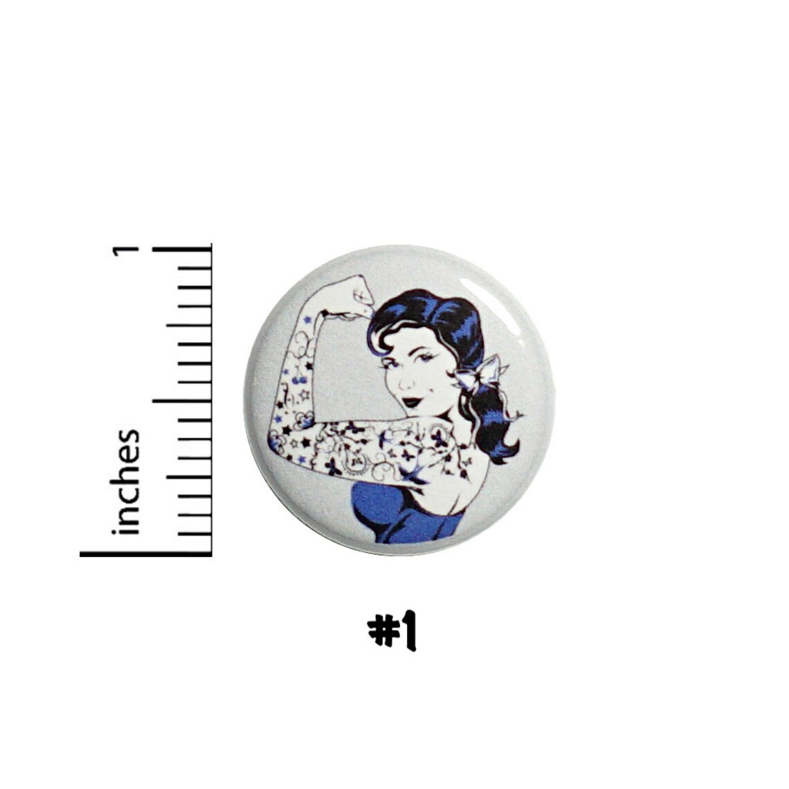 Strong Women Pin for Backpack Feminist Buttons or Fridge | Etsy