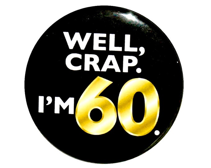 60th Birthday Party Pack 60 Years Old 60th Birthday Idea Birthday Pin ...