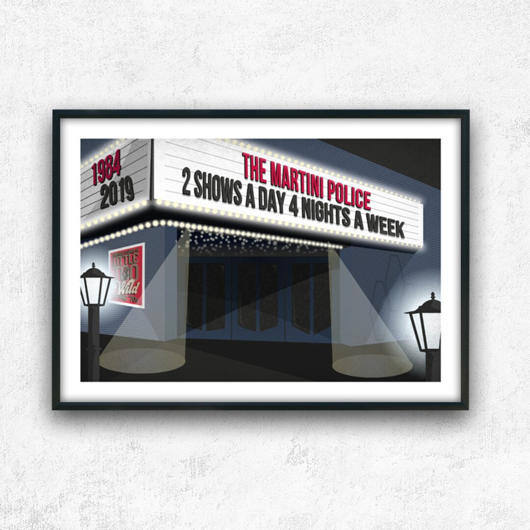 Martini Police Rock Indie Lyrics Inspired Music Poster - Etsy UK