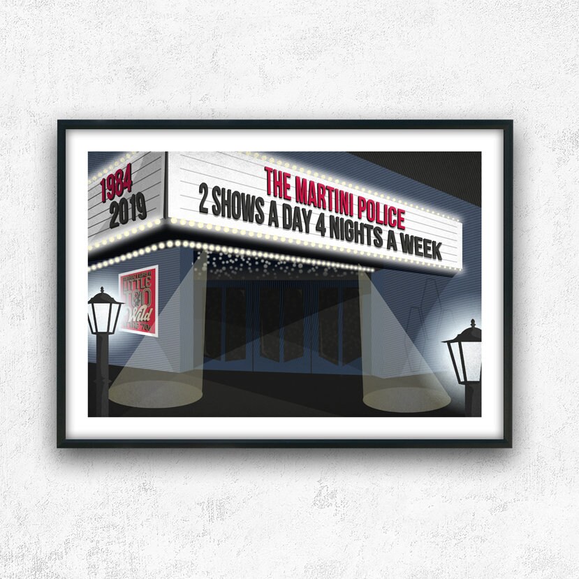 Martini Police Rock Indie Lyrics Inspired Music Poster - Etsy UK