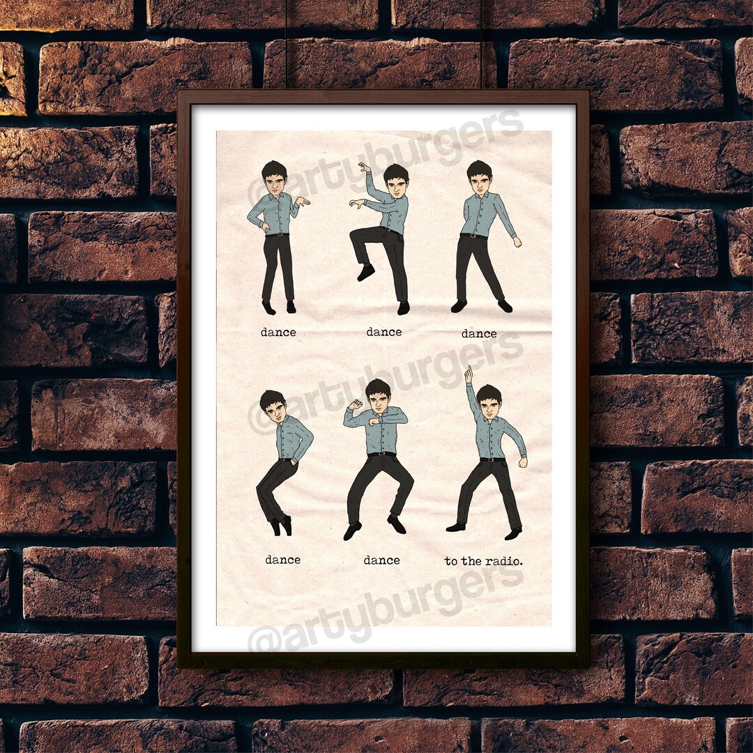 Dance to the Radio Rock Indie Lyrics Inspired Music Poster - Etsy