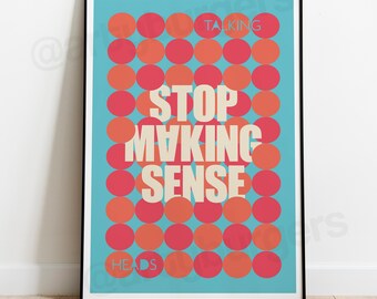 Stop Making Sense - Etsy