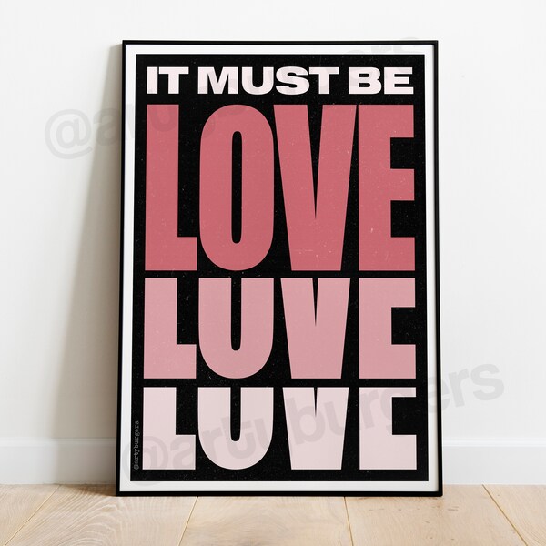It Must Be Love - Etsy