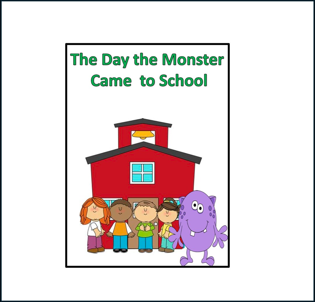 The Day the Monster Came to School Story - Etsy