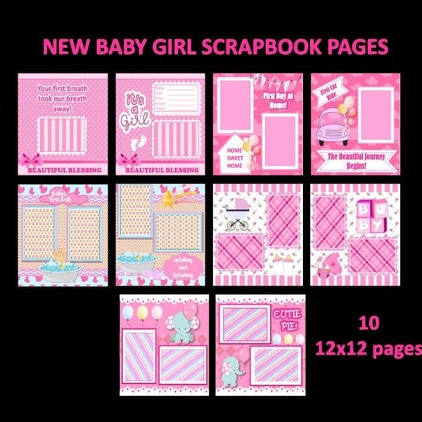Girl Scrapbook Pages - Etsy