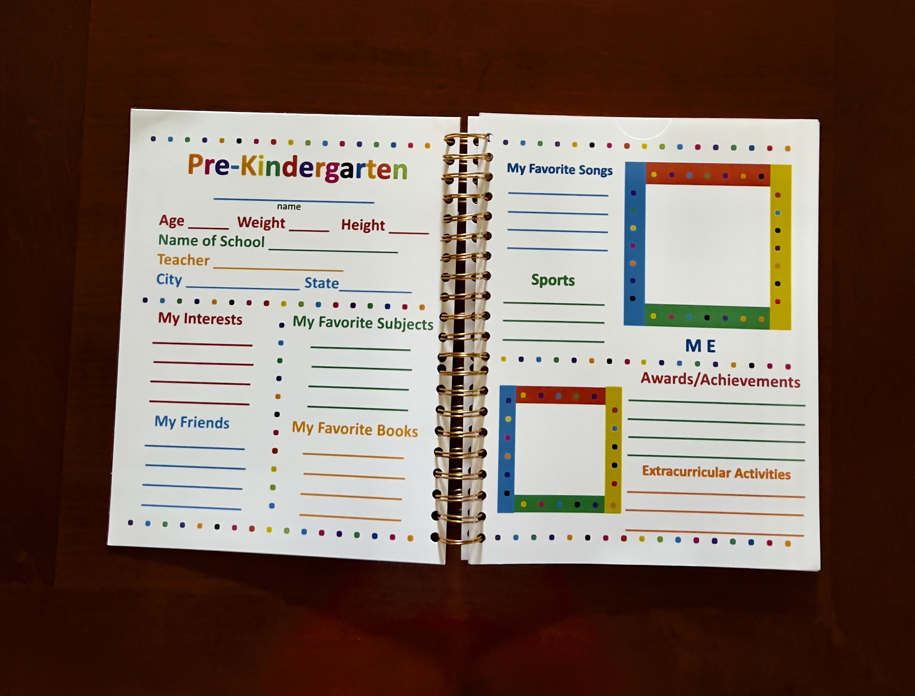 Storage Pocket School Memory Book School Year Journal, Memory Book - Etsy