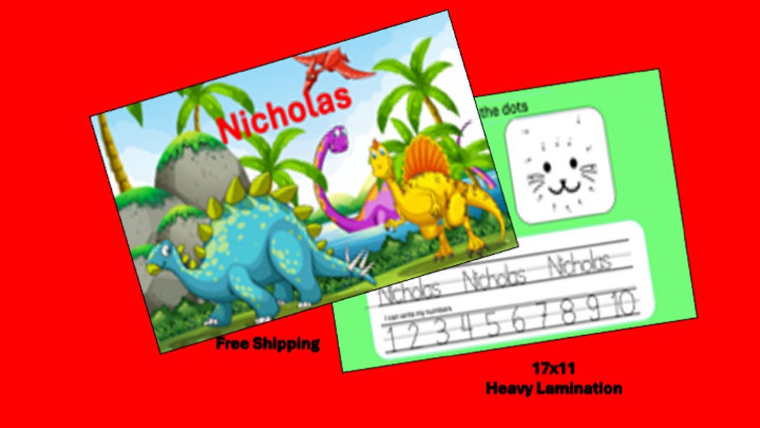 Personalized Placemats Kids Placemat Activity Placemats Learning ...