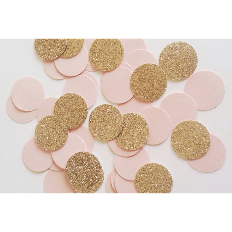 Pink and Gold Confetti Gold First Birthday Confetti Candy - Etsy