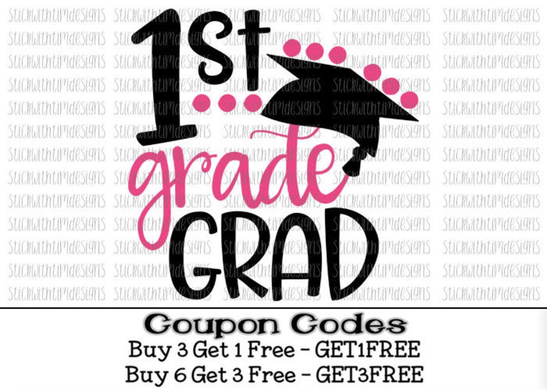 1st Grade Grad Svg First Grade Svg School Svg PNG File Cut - Etsy Australia