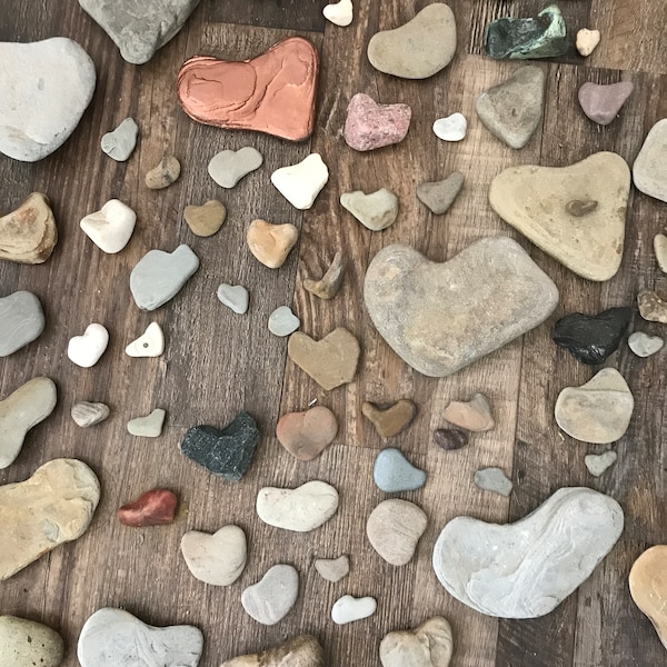 Heart Shaped Rocks - Etsy