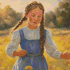 Prairie Girl Cross Stitch Pattern - Etsy