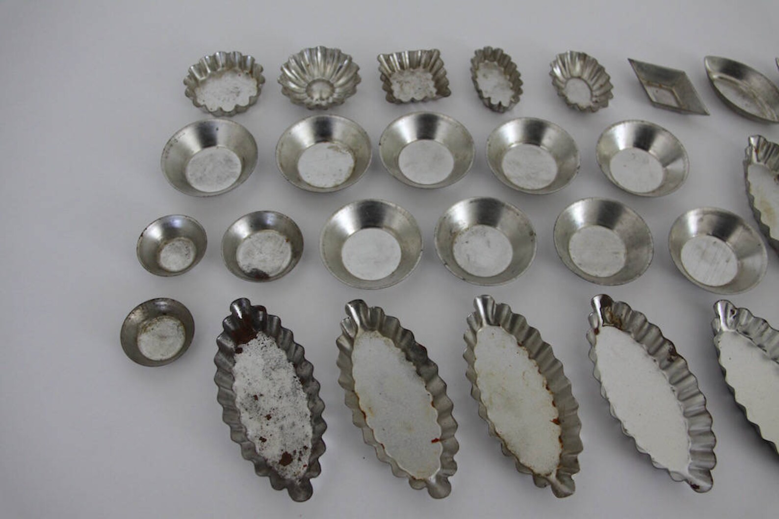 Vintage French Tart Tins Set of 33 Molds Metal Baking Forms - Etsy