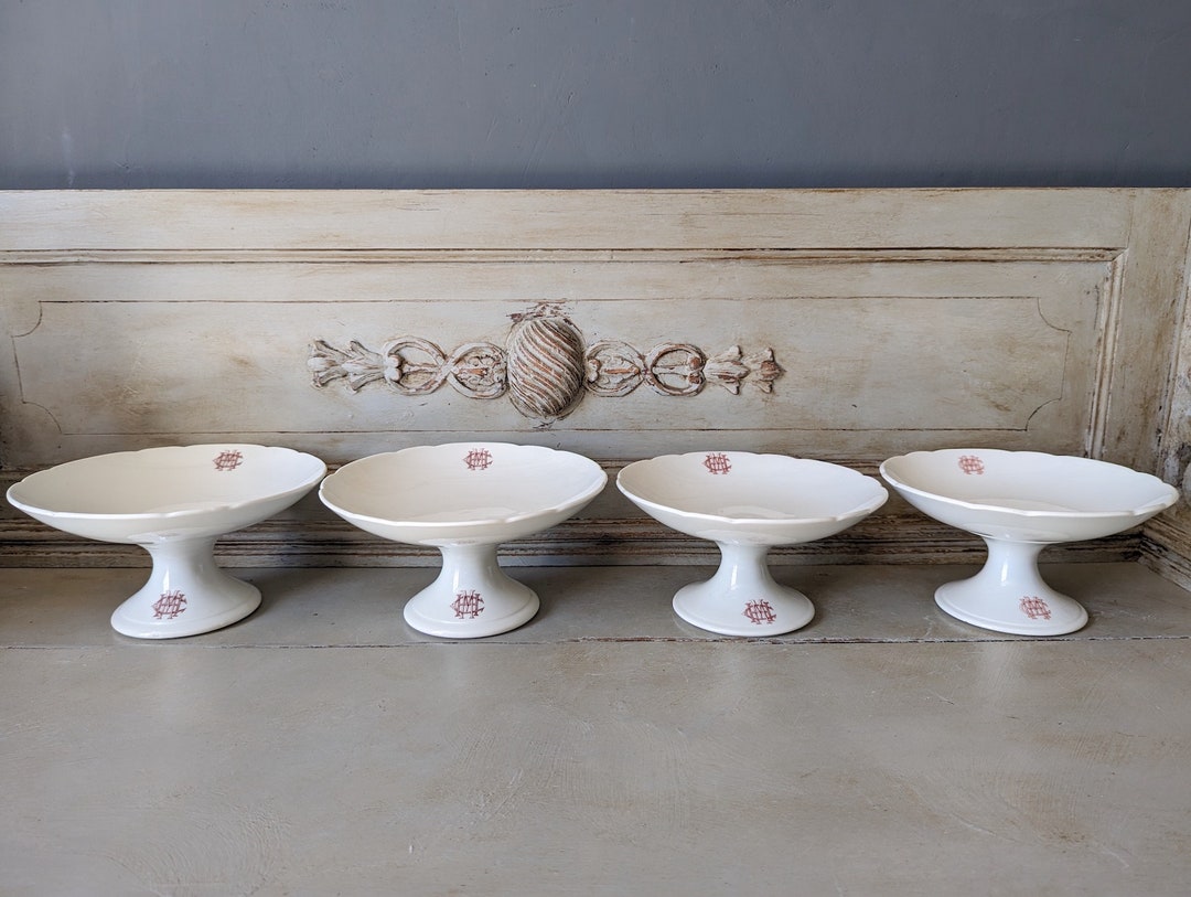 French 1950's Vintage Monogrammed Porcelain Fruit Bowl - Etsy