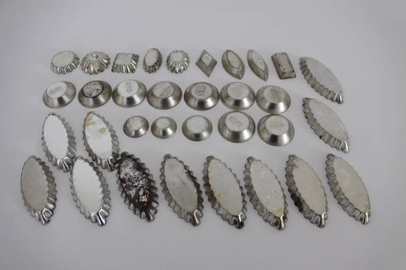 Vintage French Tart Tins Set of 33 Molds Metal Baking Forms - Etsy