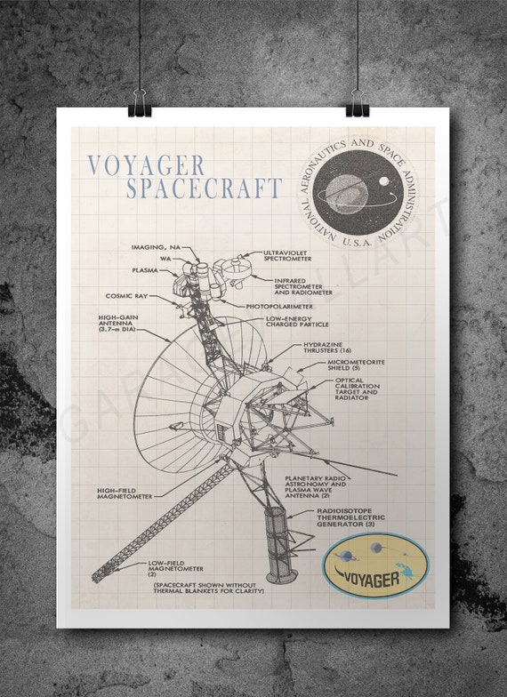 Nasa Voyager 2 Drawing