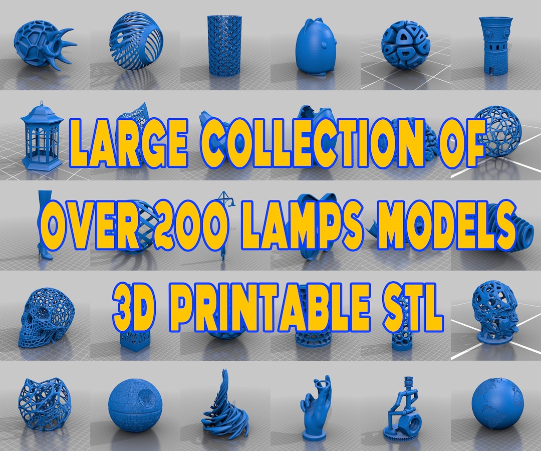 Over 200 LAMPS Models 3d Printable Stl - Etsy
