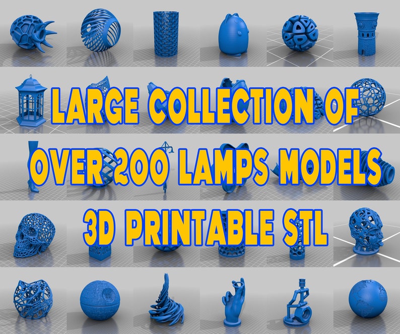 Over 200 LAMPS Models 3d Printable Stl - Etsy