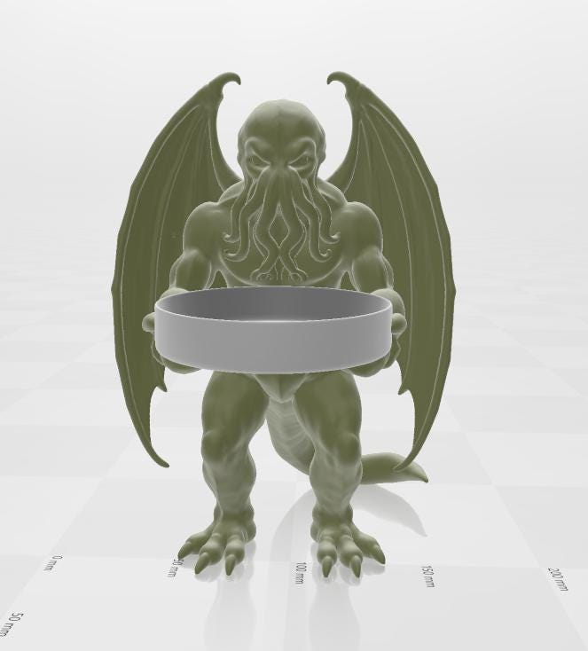 Cthulhu Says Tray - 3d Stl Printable - Etsy UK
