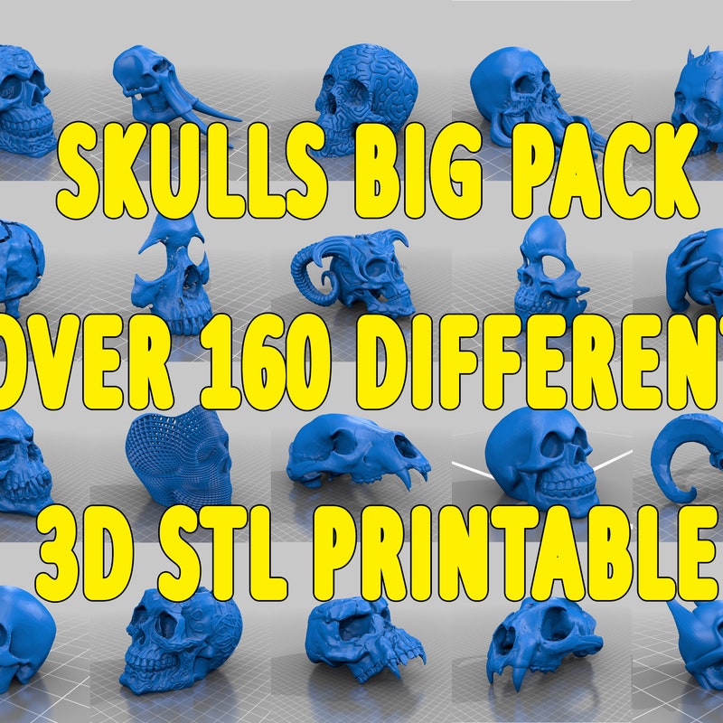 Skull Fidget Stl - Etsy