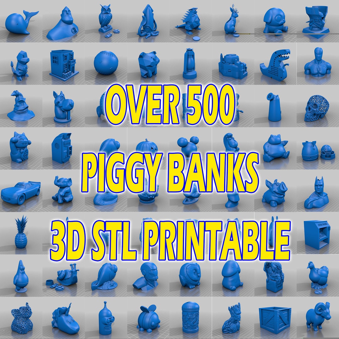 Over 500 Piggy Banks - 3d Stl Printable - Etsy UK