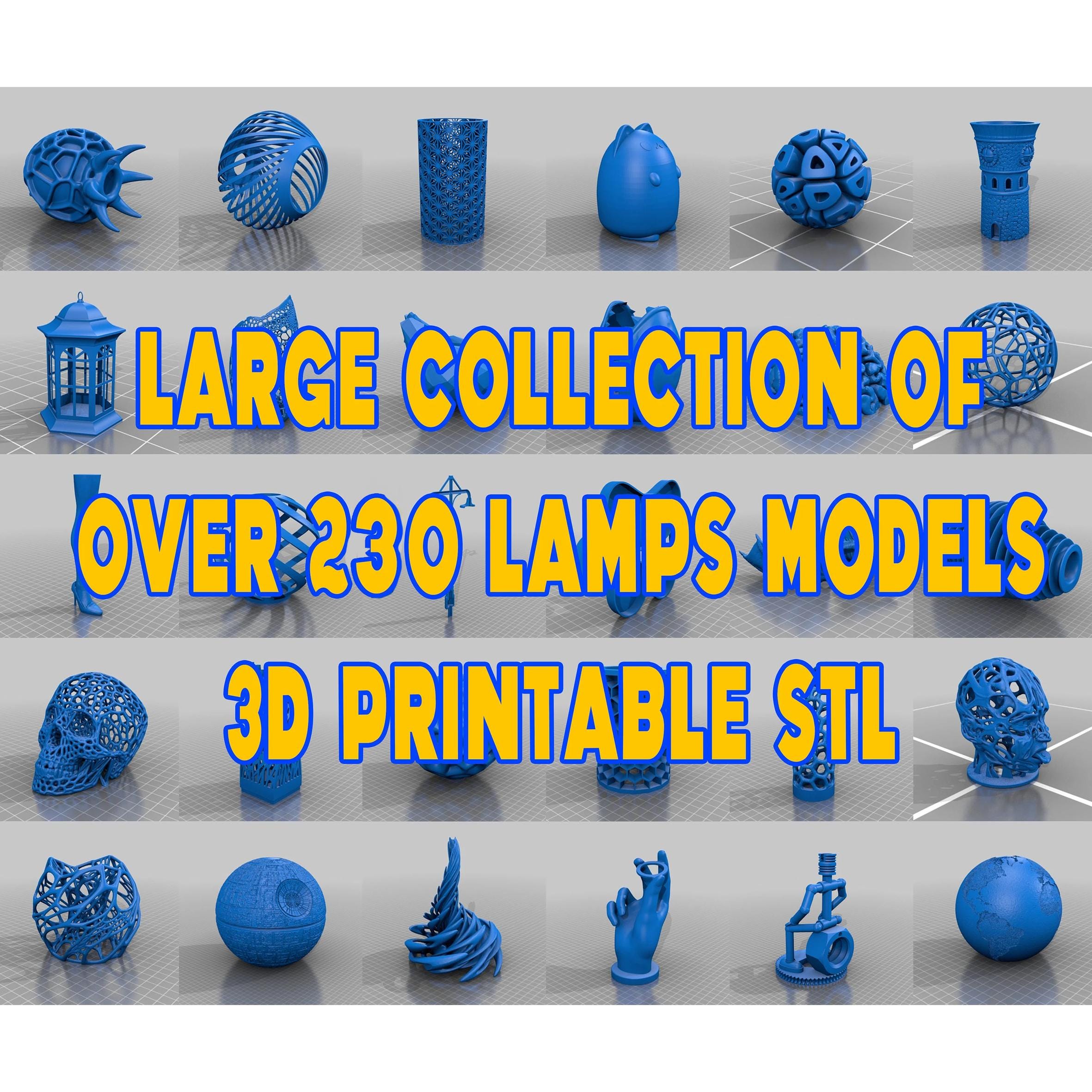 Over 230 Lamps - 3d Stl Printable - Etsy