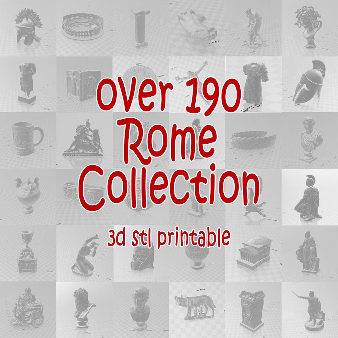 ROME Collection Over 190 - 3d Printable Stl - Etsy