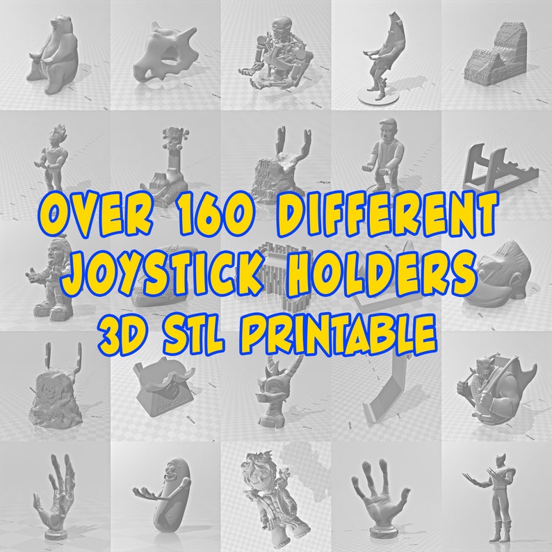 Over 160 Joystick Holders - 3d Stl Printable - Ps4 Ps5 Xbox Support - Etsy