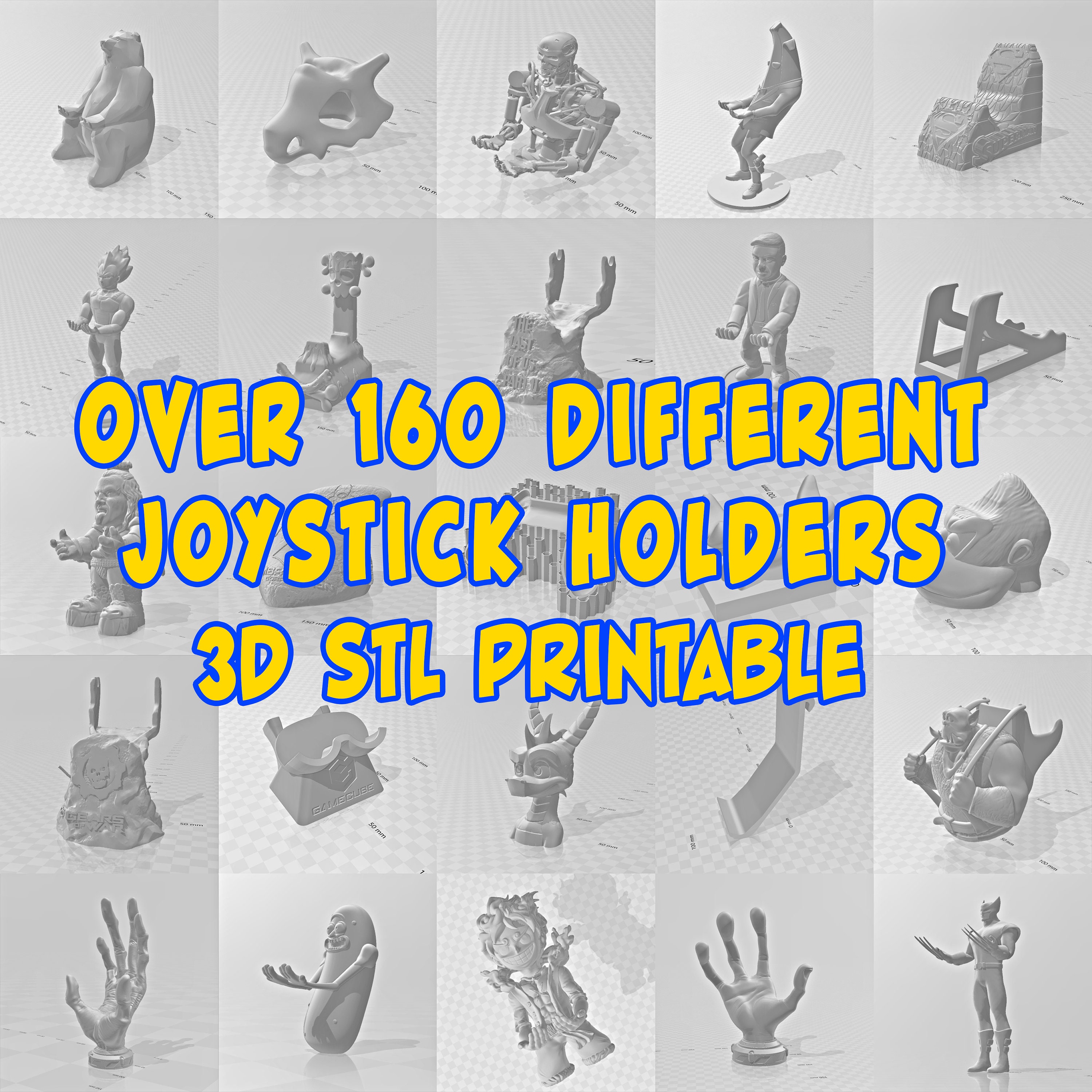 Over 160 Joystick Holders - 3d Stl Printable - Ps4 Ps5 Xbox Support - Etsy