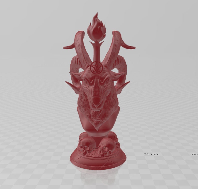Baphomet Bust Devil Demon STL 3d Printable - Etsy