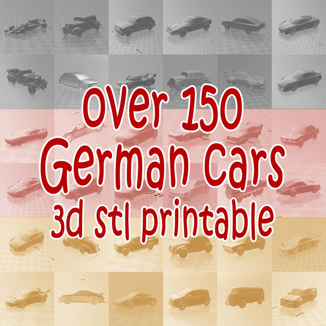 Over 170 GERMAN CARS Bundle - 3D Stl Printable - Etsy