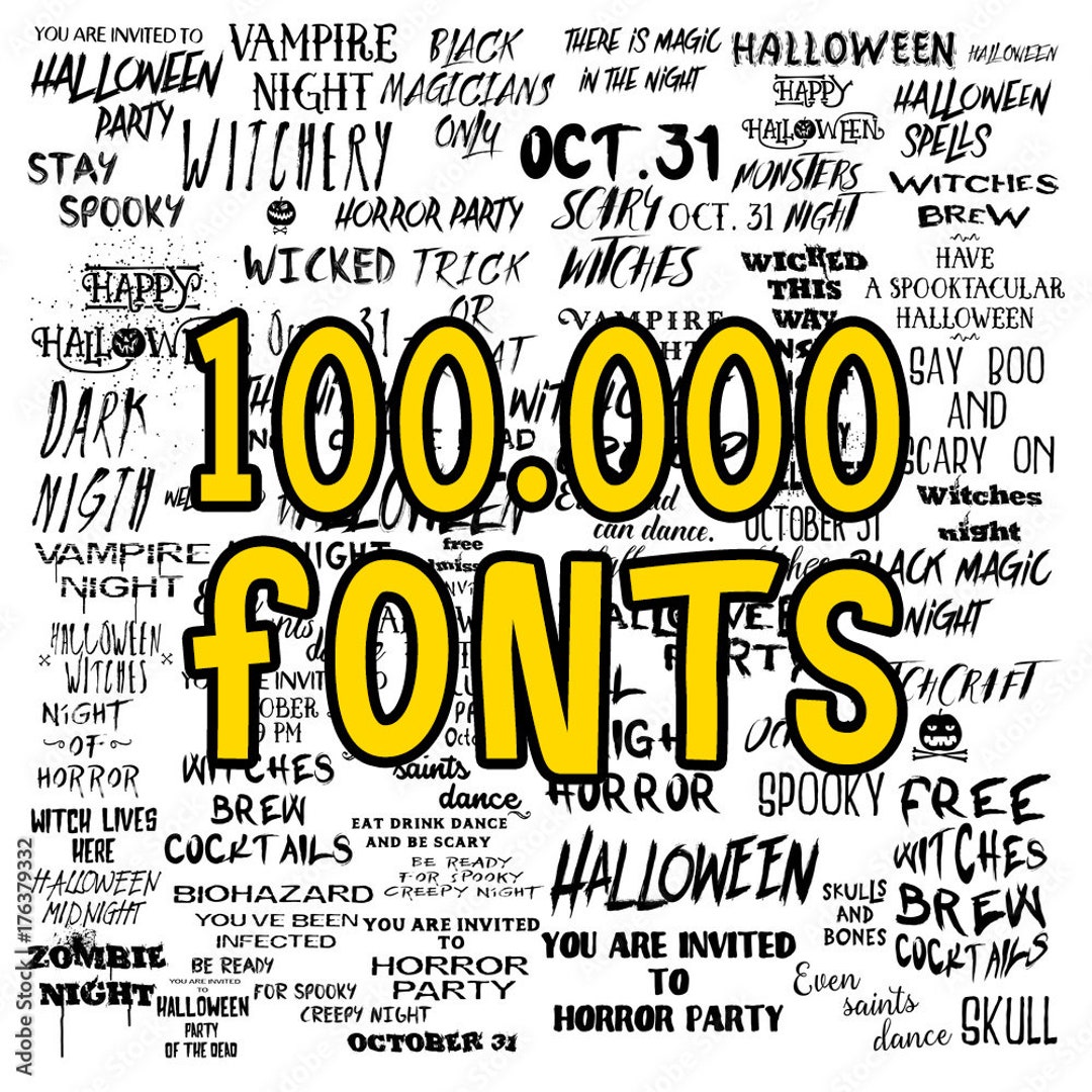 Over 100,000 Fonts - Bundle - Etsy